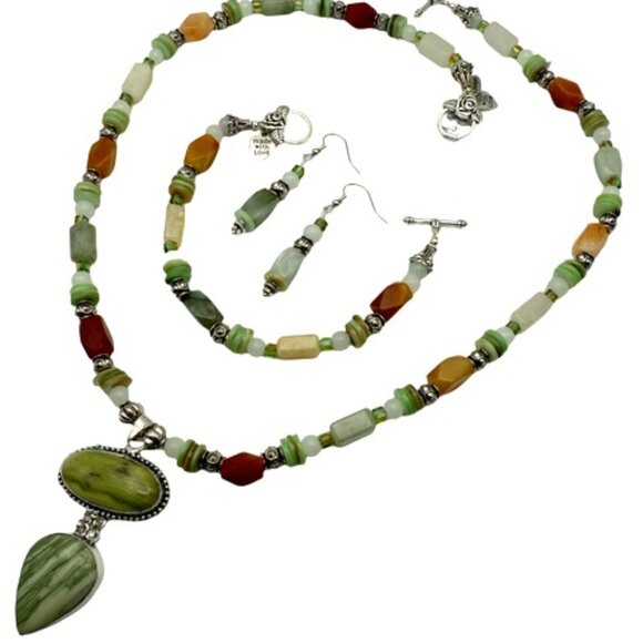 Surdigirl Designs | Jewelry | Handmade Jewelry Set Larsonite Morganite ...